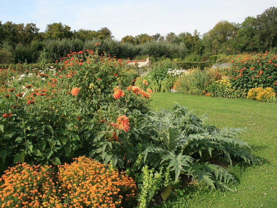 Potager fleuri de Saint-Jean de Beauregard - Beaux jardins et Potagers